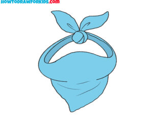 How to Draw a Bandana - Easy Drawing Tutorial For Kids