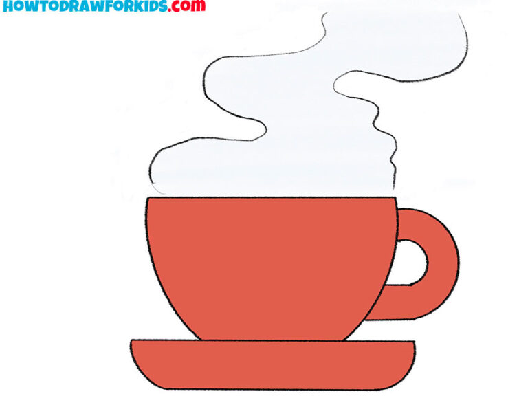 How to Draw a Cup of Tea - Easy Drawing Tutorial For Kids