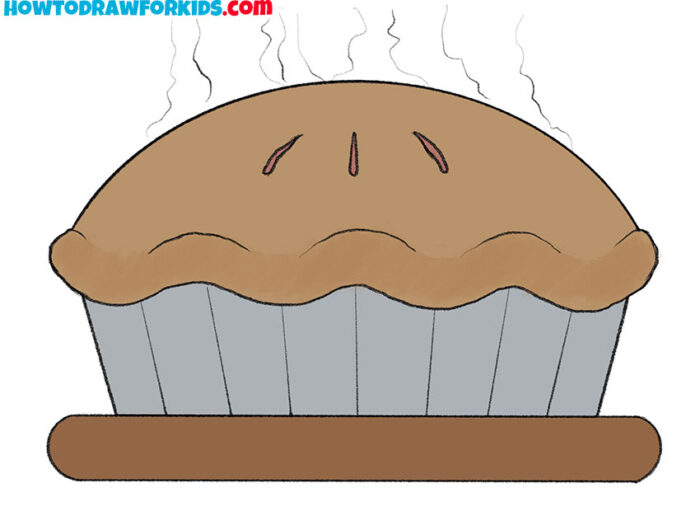 How to Draw a Pie - Easy Drawing Tutorial For Kids