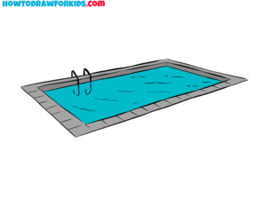 How to Draw a Pool - Easy Drawing Tutorial For Kids