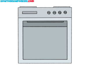 How to Draw a Stove - Easy Drawing Tutorial For Kids