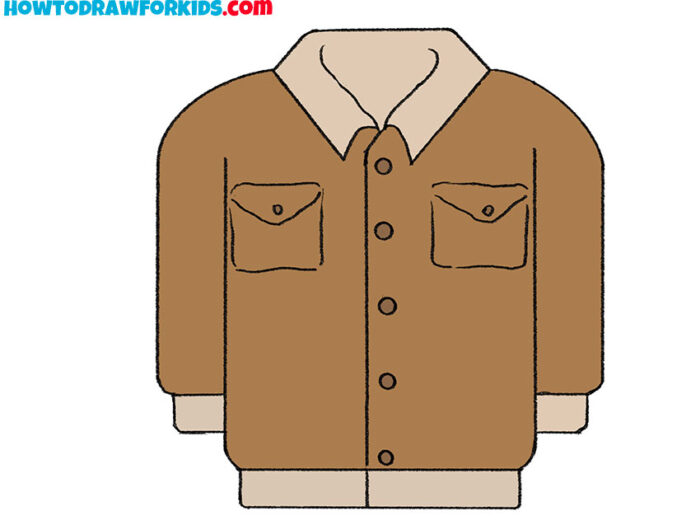 How to Draw a Jacket - Easy Drawing Tutorial For Kids
