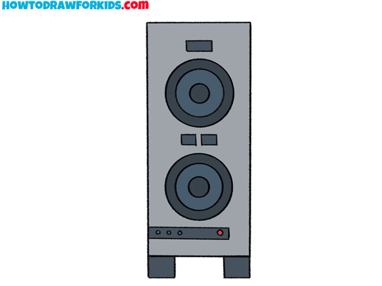 How to Draw a Speaker - Easy Drawing Tutorial For Kids
