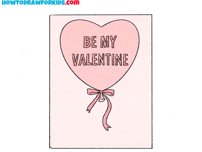 How To Draw A Valentine Card Easy Drawing Tutorial For Kids How To Draw A Valentine Card Easy Drawing Tutorial For Kids