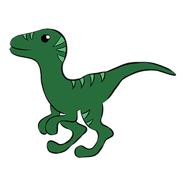 How To Draw An Easy Velociraptor Easy Drawing Tutorial For Kids