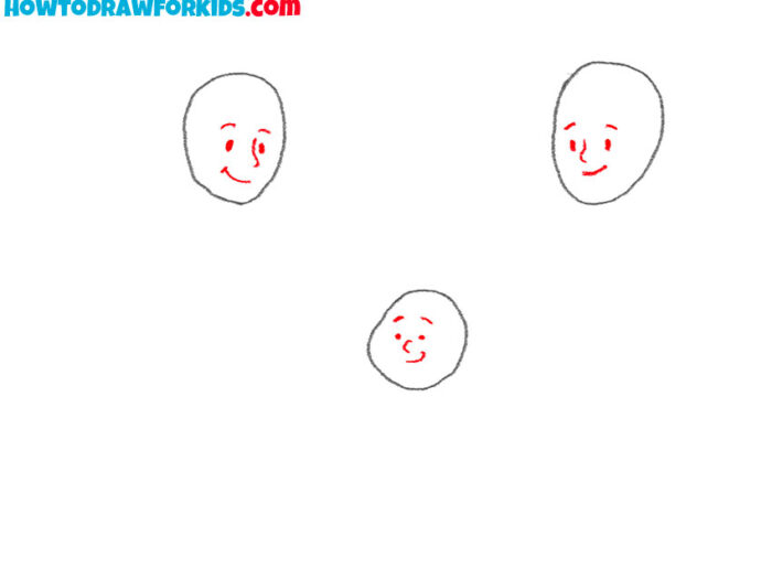 How to Draw a Family - Easy Drawing Tutorial For Kids