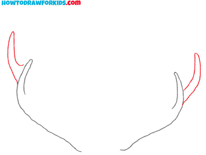 How to Draw Deer Antlers - Easy Drawing Tutorial For Kids