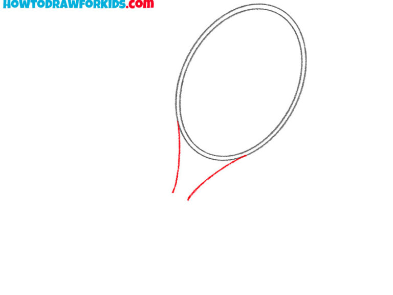 How to Draw a Tennis Racket - Easy Drawing Tutorial For Kids