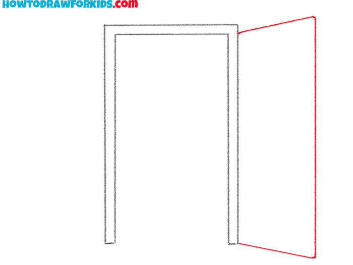 How to Draw an Open Door - Easy Drawing Tutorial For Kids