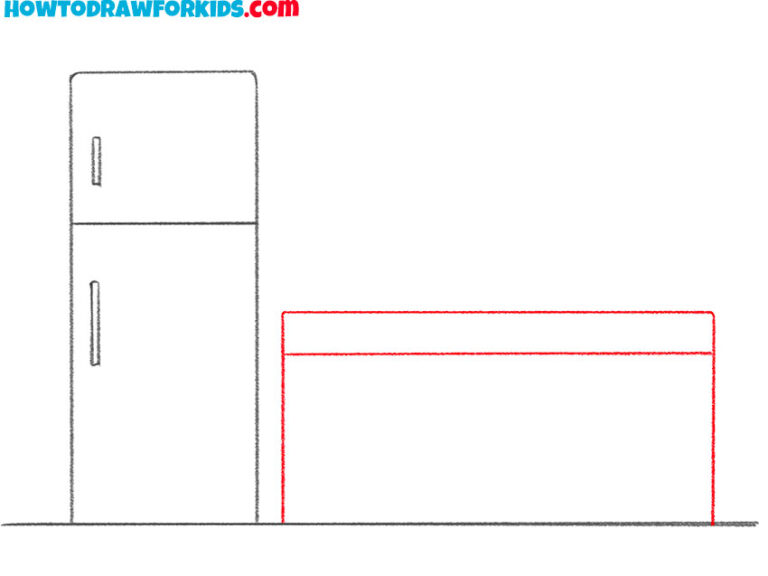 How to Draw a Kitchen - Easy Drawing Tutorial For Kids