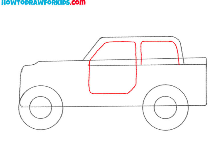 How to Draw a Jeep - Easy Drawing Tutorial For Kids