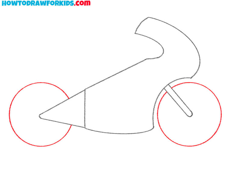 How to Draw a Motorcycle - Easy Drawing Tutorial For Kids