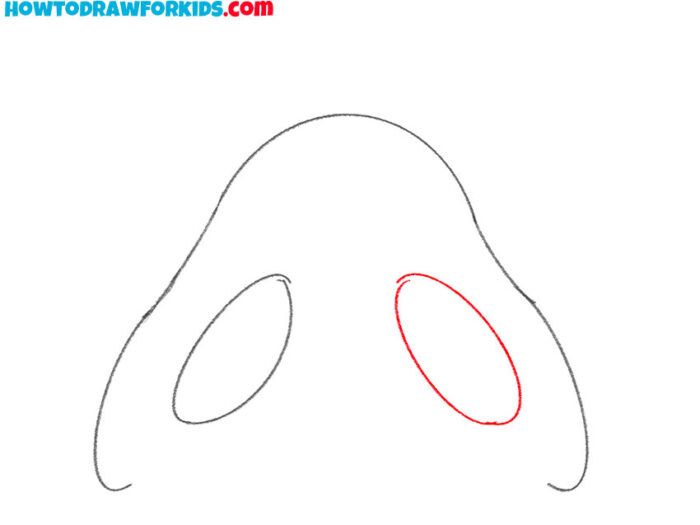 How to Draw a Nose from Below - Easy Drawing Tutorial For Kids