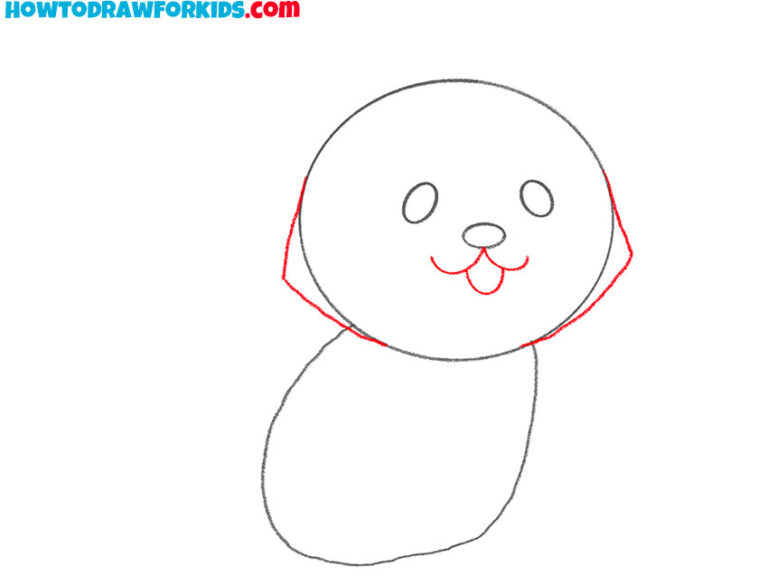 How to Draw a Sitting Dog - Easy Drawing Tutorial For Kids