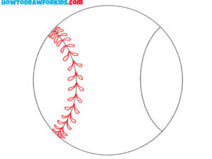 How to Draw a Softball - Easy Drawing Tutorial For Kids
