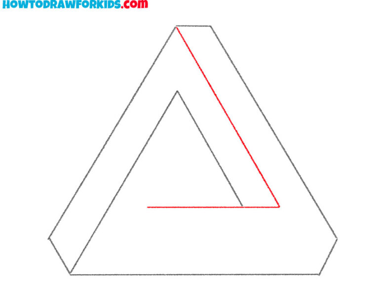 How to Draw the Impossible Triangle - Easy Drawing Tutorial