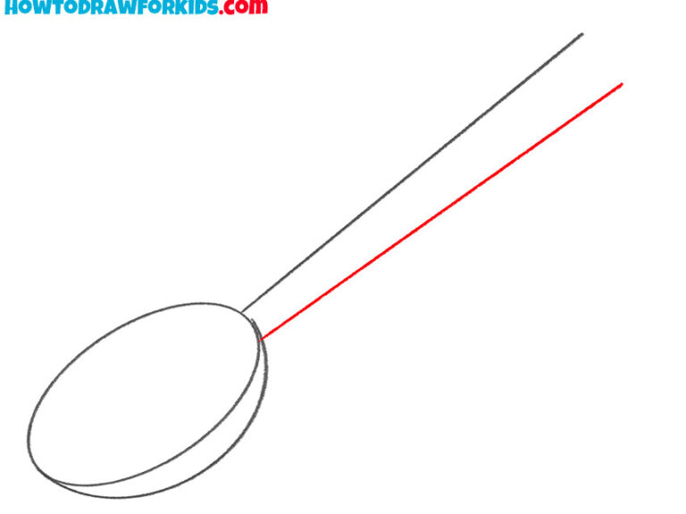 How to Draw a Spoon - Easy Drawing Tutorial For Kids