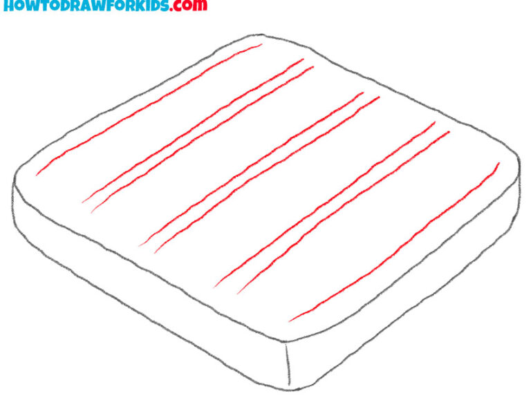 How to Draw a Waffle - Easy Drawing Tutorial For Kids