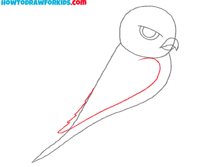 How to Draw a Falcon - Easy Drawing Tutorial For Kids