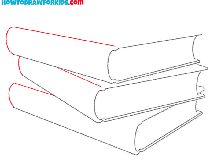 How to Draw Stacked Books - Easy Drawing Tutorial For Kids
