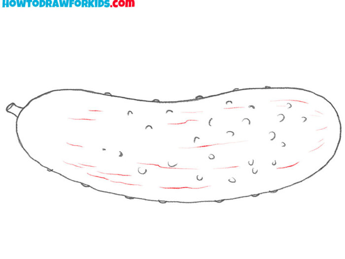 How to Draw a Pickle - Easy Drawing Tutorial For Kids