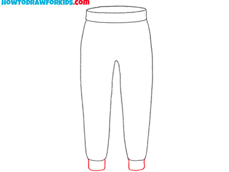 How to Draw Sweatpants - Easy Drawing Tutorial For Kids