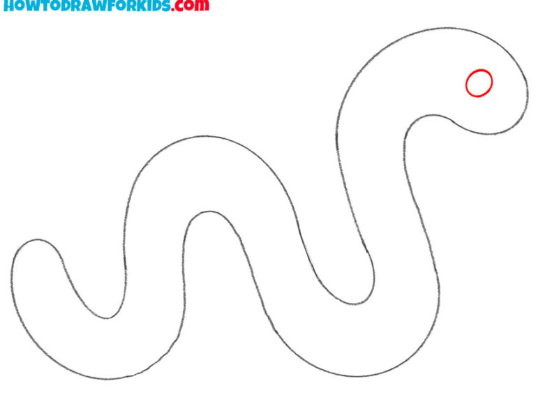 How to Draw a Worm - Easy Drawing Tutorial For Kids