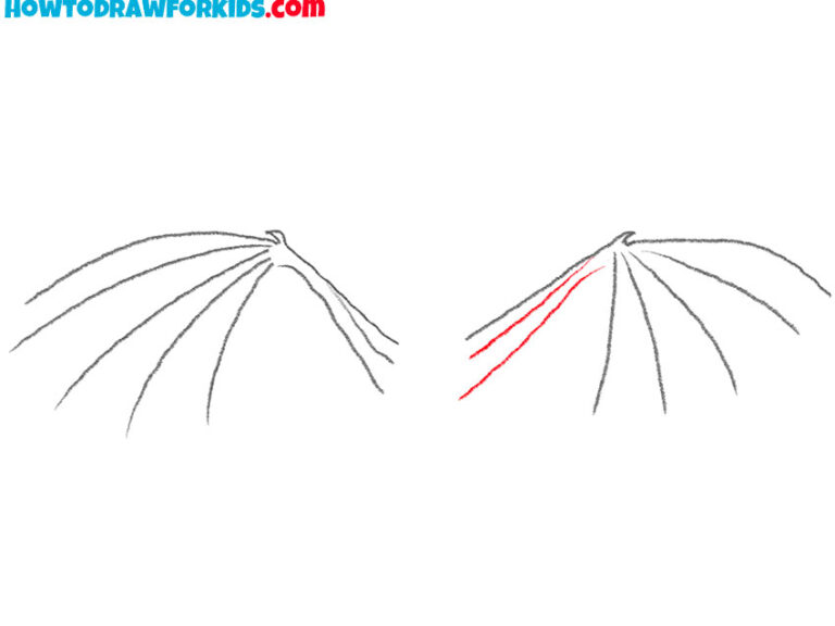 How to Draw Dragon Wings - Easy Drawing Tutorial For Kids