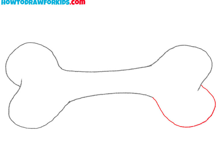 How to Draw a Bone - Easy Drawing Tutorial For Kids