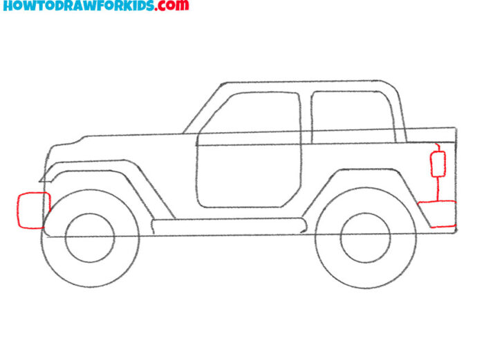 How to Draw a Jeep - Easy Drawing Tutorial For Kids