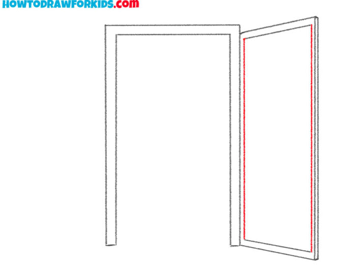 How to Draw an Open Door - Easy Drawing Tutorial For Kids
