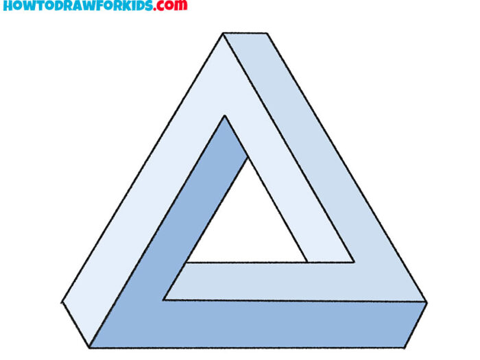 How to Draw the Impossible Triangle - Easy Drawing Tutorial