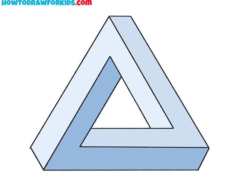 How to Draw the Impossible Triangle - Easy Drawing Tutorial