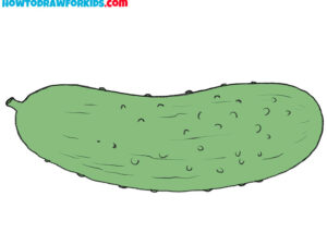 How to Draw a Pickle - Easy Drawing Tutorial For Kids