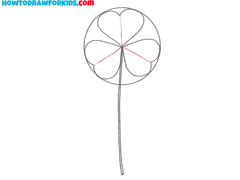 How to Draw a Clover - Easy Drawing Tutorial For Kids