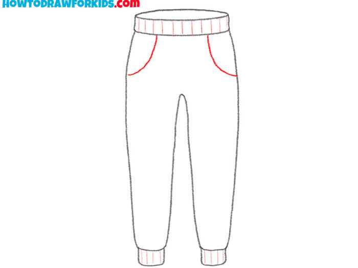 How to Draw Sweatpants - Easy Drawing Tutorial For Kids