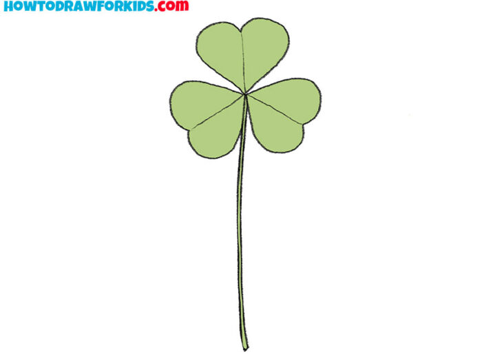 How to Draw a Clover - Easy Drawing Tutorial For Kids