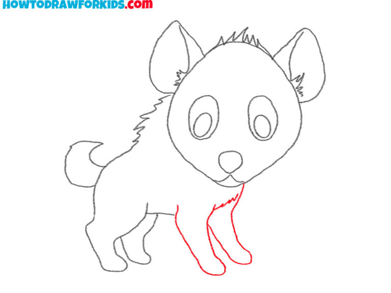 How to Draw a Hyena - Easy Drawing Tutorial For Kids