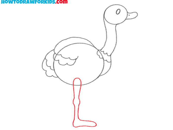 How to Draw an Ostrich - Easy Drawing Tutorial For Kids