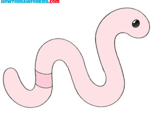 How to Draw a Worm - Easy Drawing Tutorial For Kids