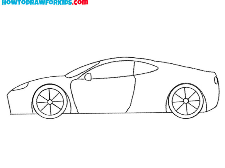 How to Draw a Cool Car - Easy Drawing Tutorial For Kids