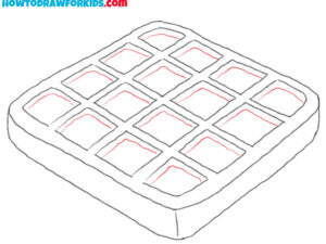 How to Draw a Waffle - Easy Drawing Tutorial For Kids