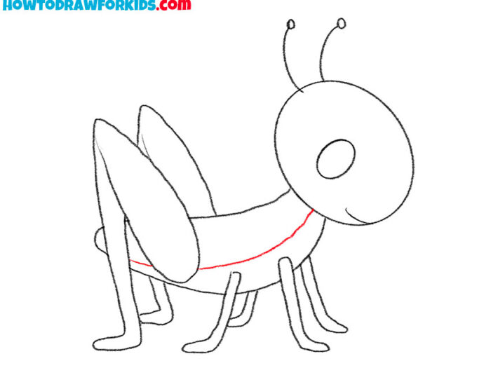 How to Draw a Grasshopper - Easy Drawing Tutorial For Kids
