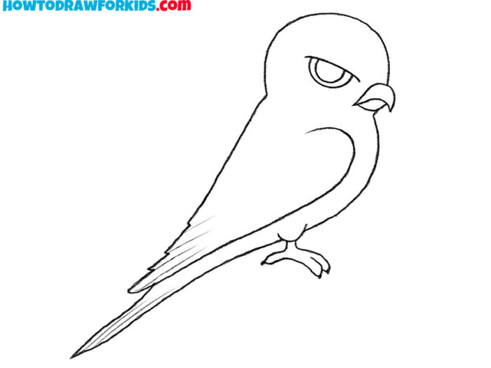 How to Draw a Falcon - Easy Drawing Tutorial For Kids