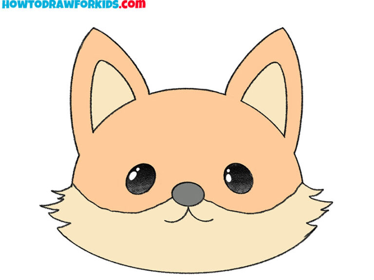 How to Draw a Fox Face - Easy Drawing Tutorial For Kids