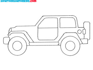 How to Draw a Jeep - Easy Drawing Tutorial For Kids