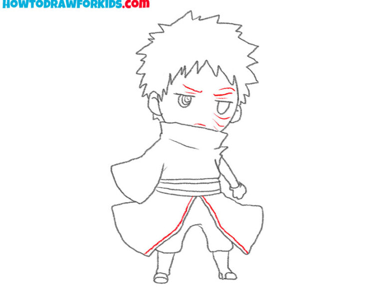 How to Draw Obito - Easy Drawing Tutorial For Kids