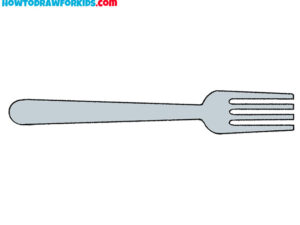 How to Draw a Fork - Easy Drawing Tutorial For Kids