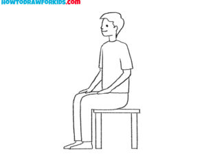 How to Draw a Sitting Person - Easy Drawing Tutorial For Kids