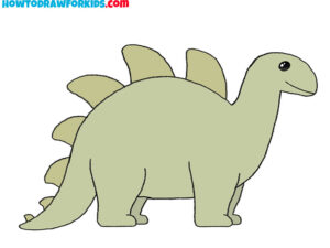 How to Draw a Stegosaurus - Easy Drawing Tutorial For Kids